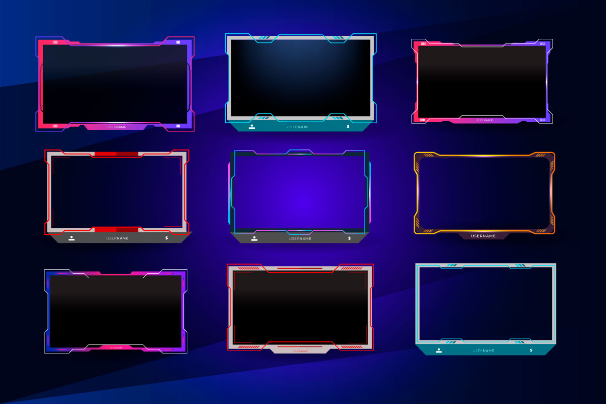Twitch stream overlay package | Sports Illustrations ~ Creative Market