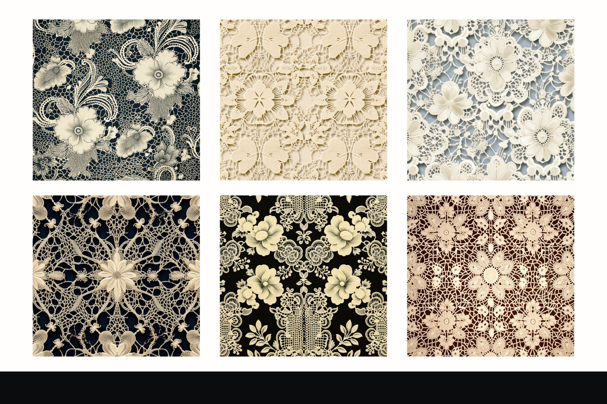 Vintage Lace Digital Paper, a Pattern Graphic by Paper Artsthetics
