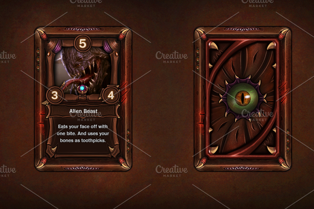 Sci-Fi Card Templates, a Templates & Theme by Kodiak Graphics