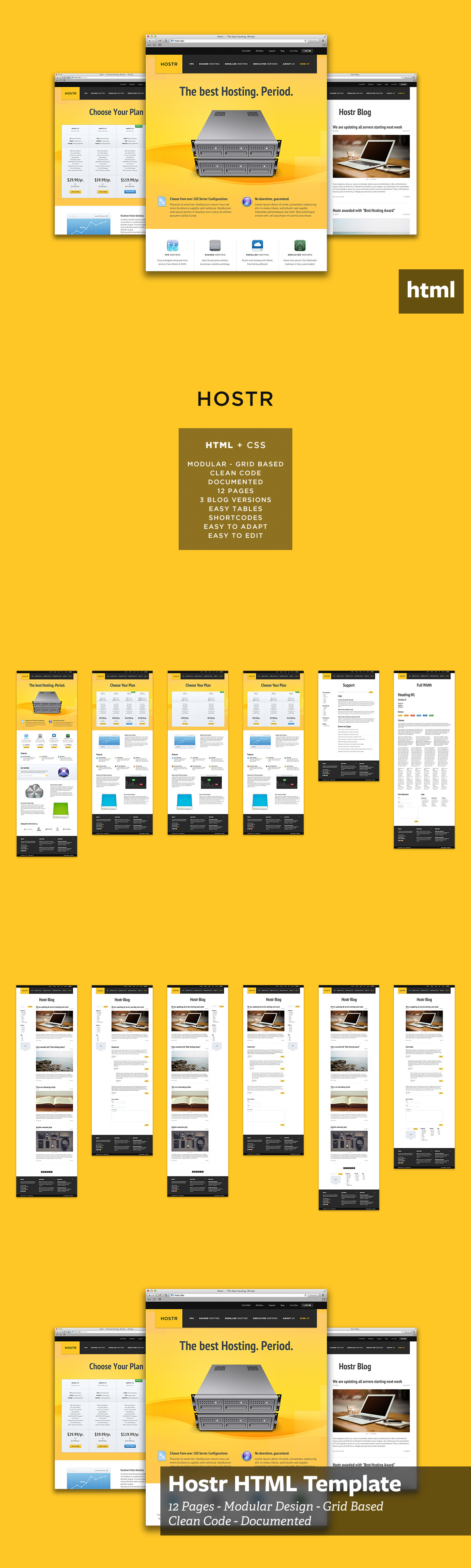 Hostr - HTML Template, a Websites & App Template by beto