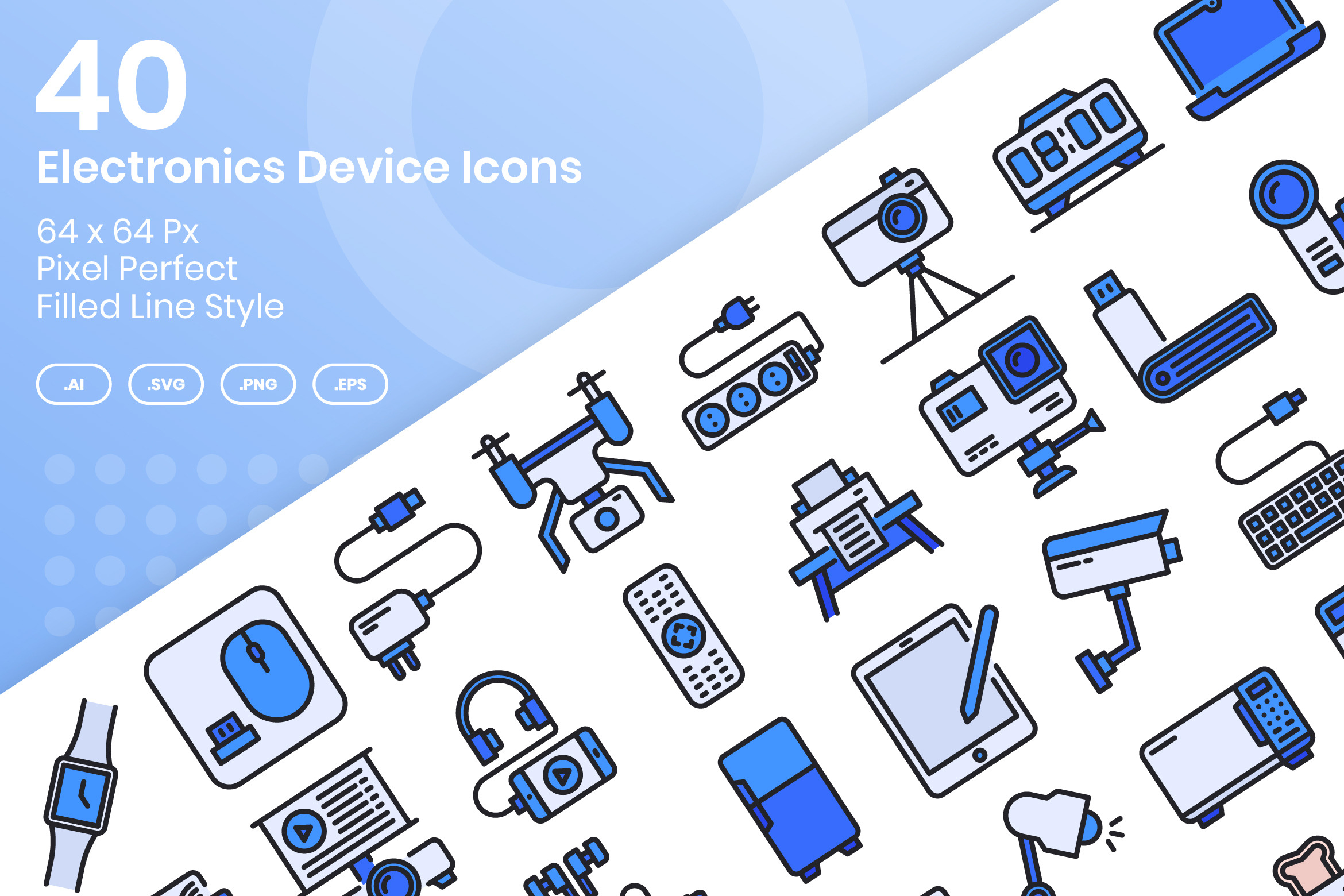 40 Electronic Device - Filled Line | Creative Market