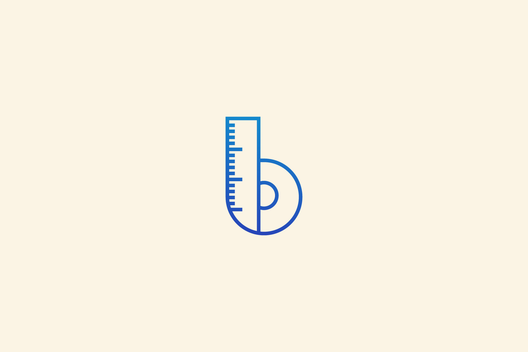 letter b Measuremet logo template | Creative Market
