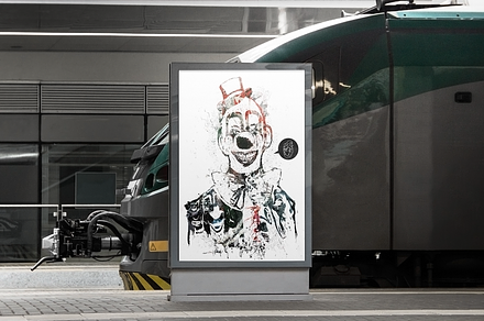 Bus Stop Mock-up | Print Templates ~ Creative Market