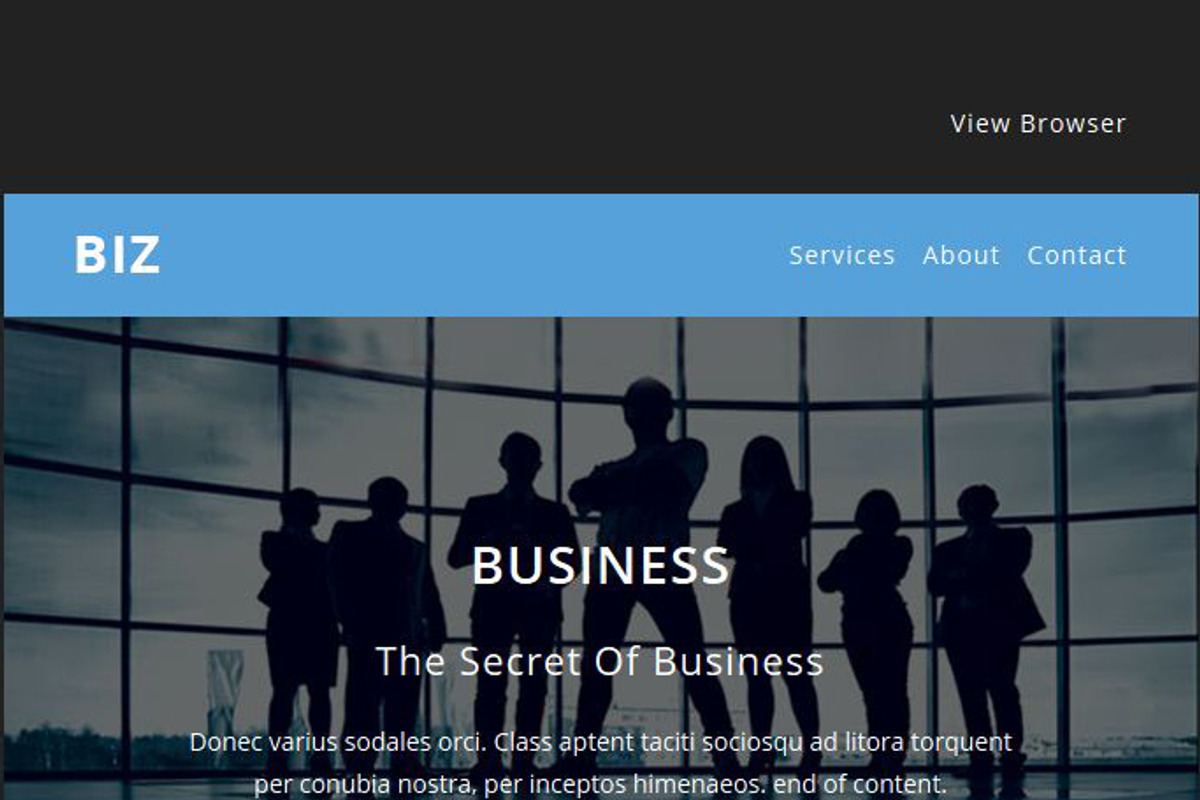 Biz- RESPONSIVE EMAIL TEMPLATE, an Email Template by Pennyblack Templates