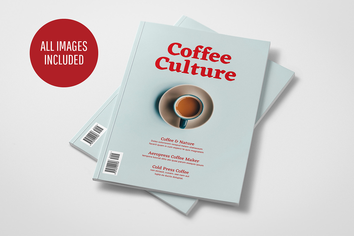 COFFEE CULTURE MAGAZINE, a Magazine Template by MashMish Studio