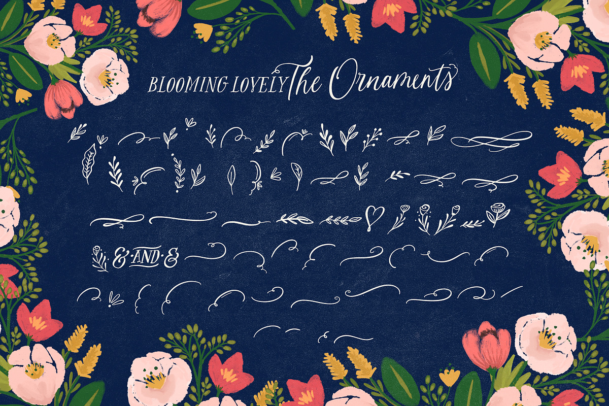 Blooming Lovely Font Duo