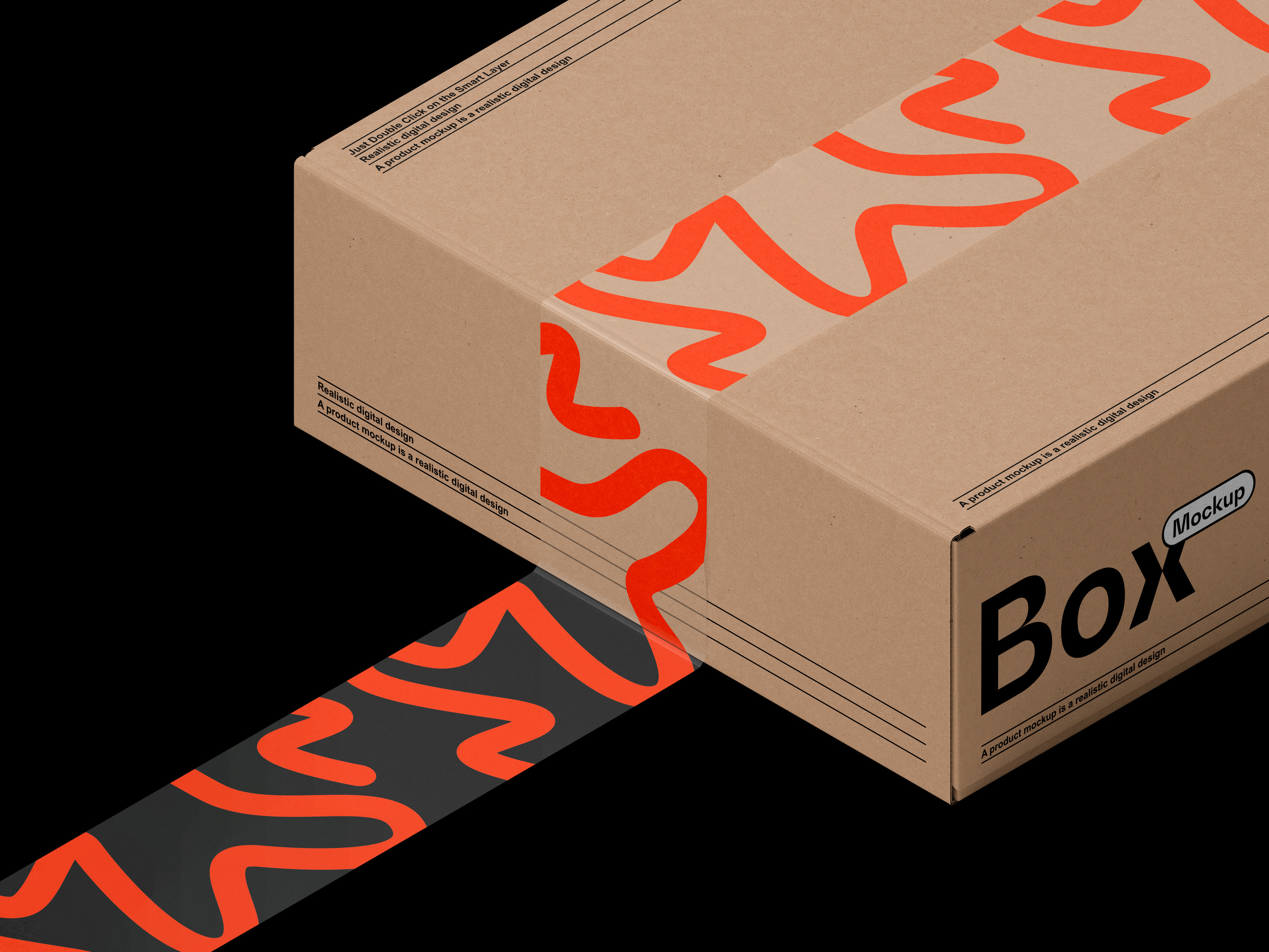 Box & Duct Tape Mockup, a Packaging Mockup by Design Squad