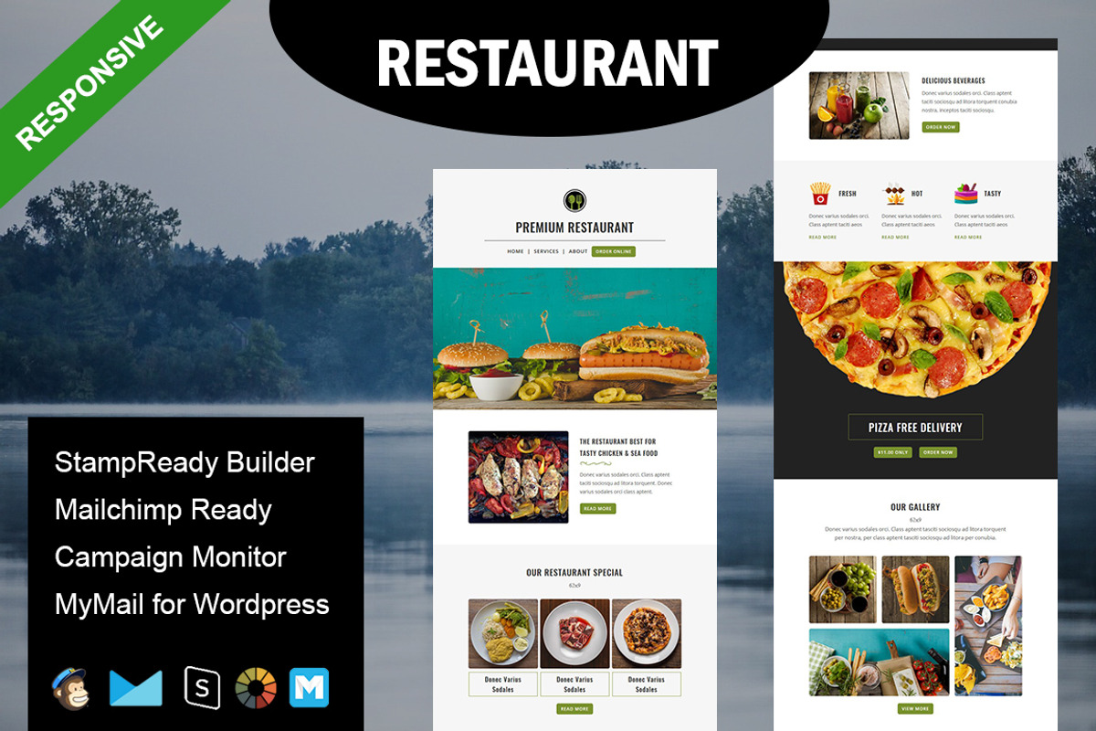 Restaurant - Email Template, an Email Template by FourDinos