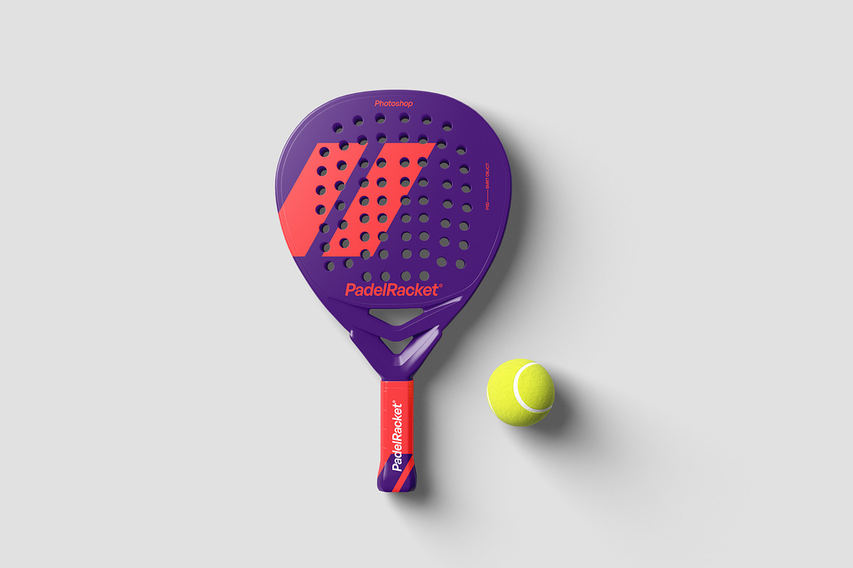 Padel Racket Mockups, a Product Mockup by artimasa