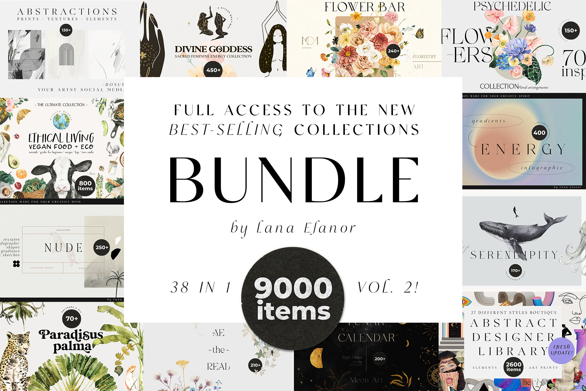 BUNDLE watercolor and abstract