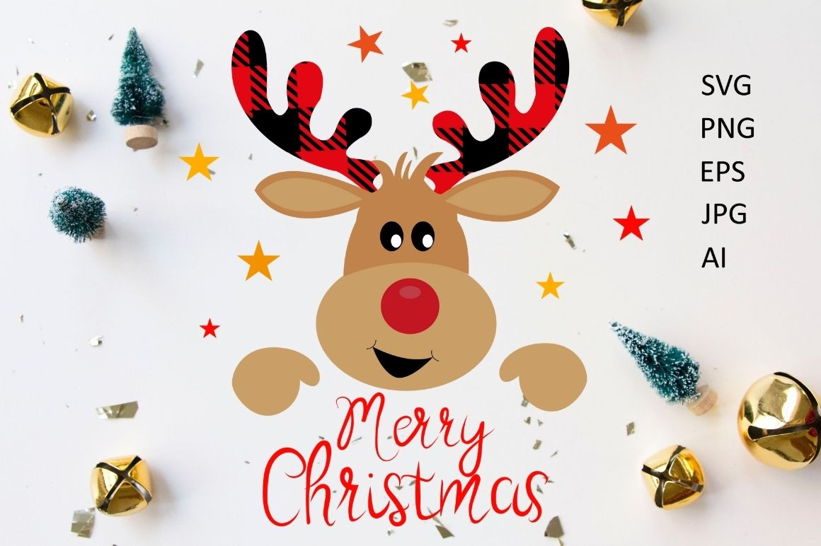 Christmas reindeer, Merry Christmas, an Illustration by Tanysl