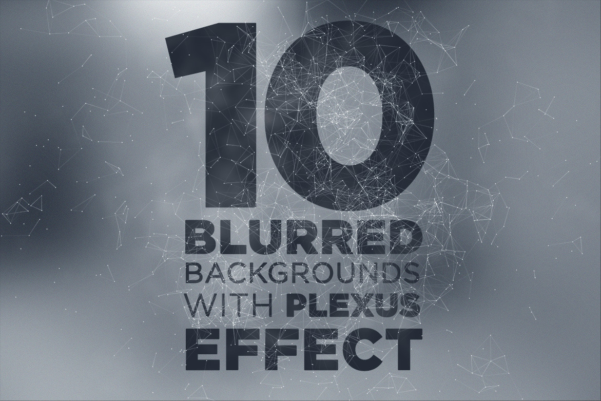 10 Blurry Backgrounds +Plexus Effect, a Texture Graphic by DesignSomething