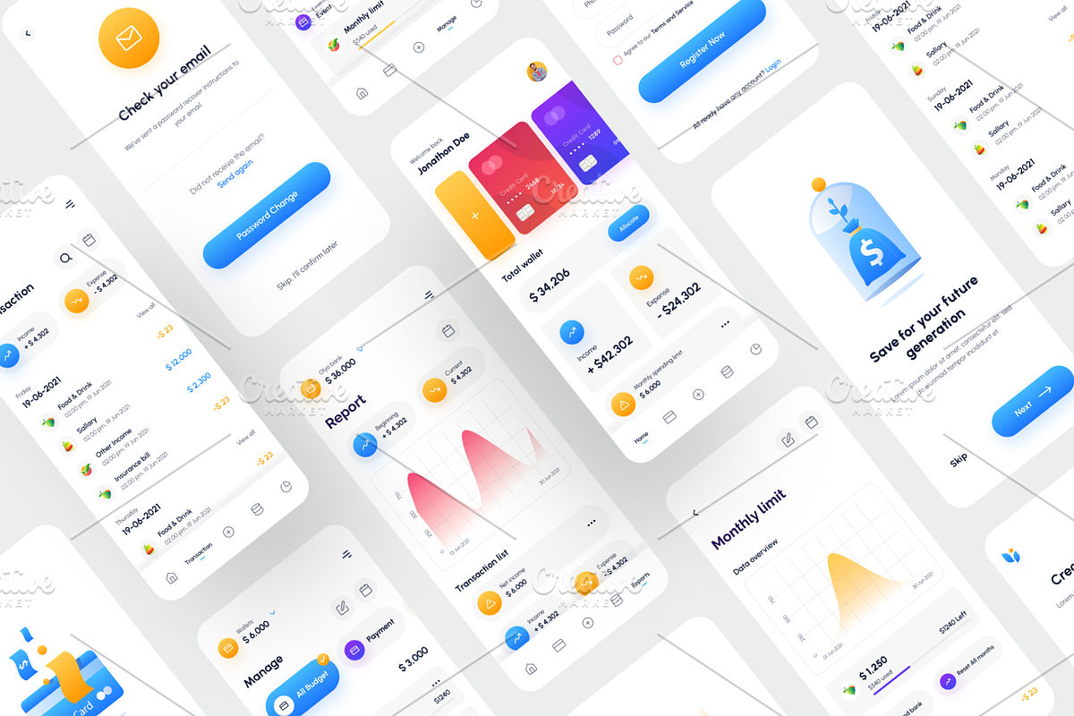 Money Management App UI Kit