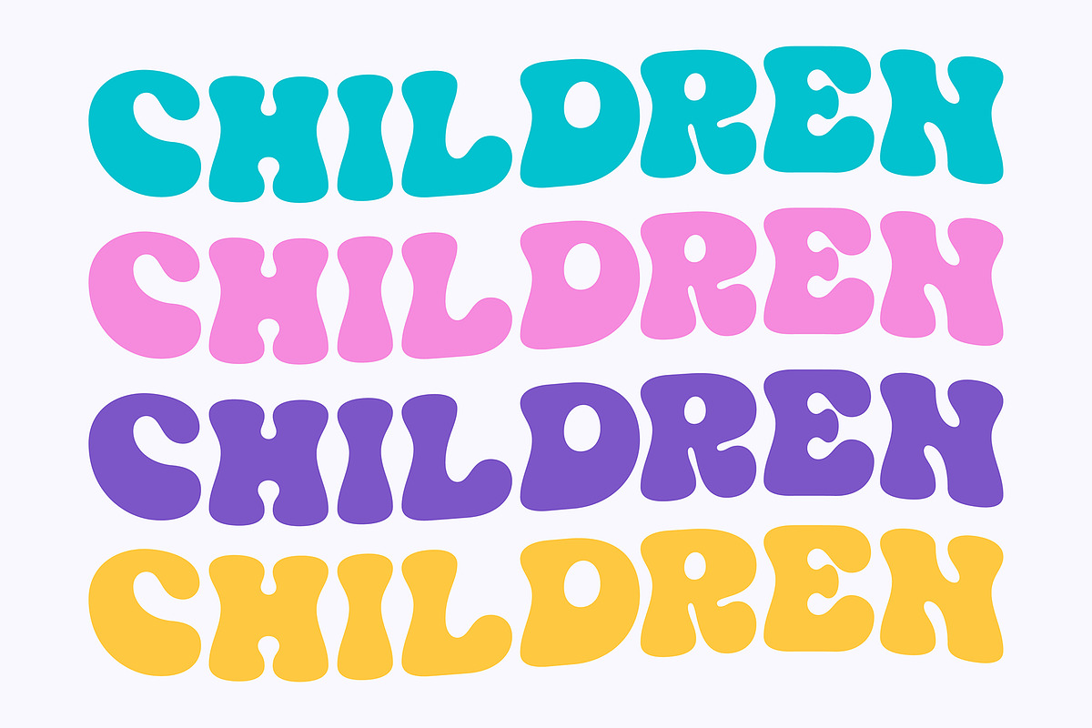 Apple Peach | Playful bubble Font, a Sans Serif Font by roomspace ...