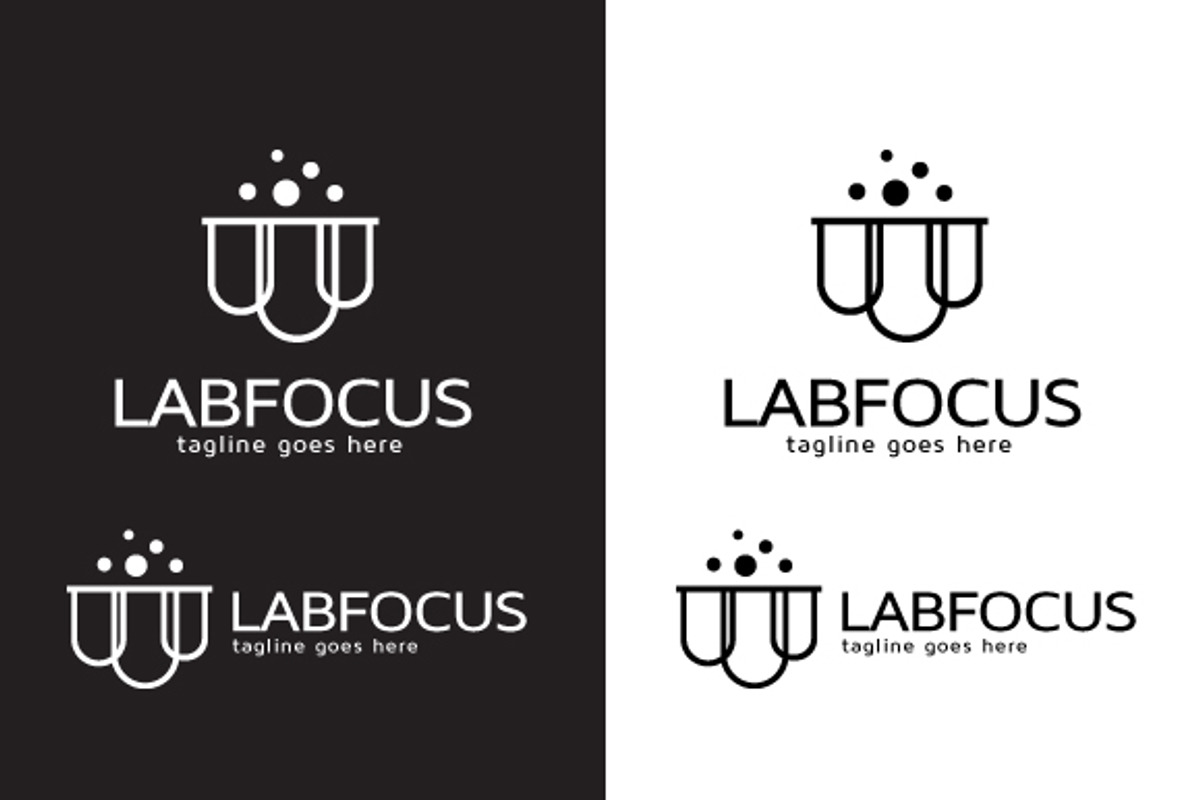 Lab Focus Logo Template Design, a Branding & Logo Template by gunaonedesign