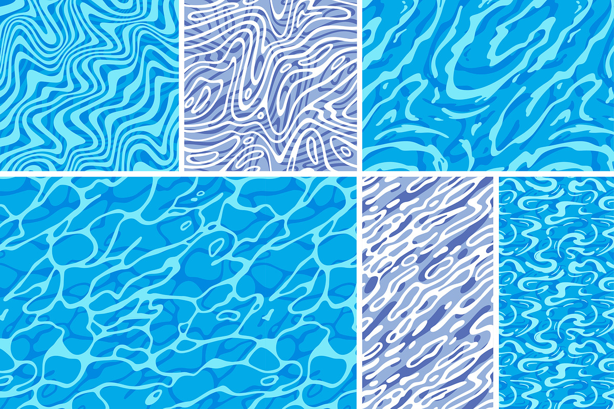 Water Ripple Patterns, a Pattern Graphic by Briddy