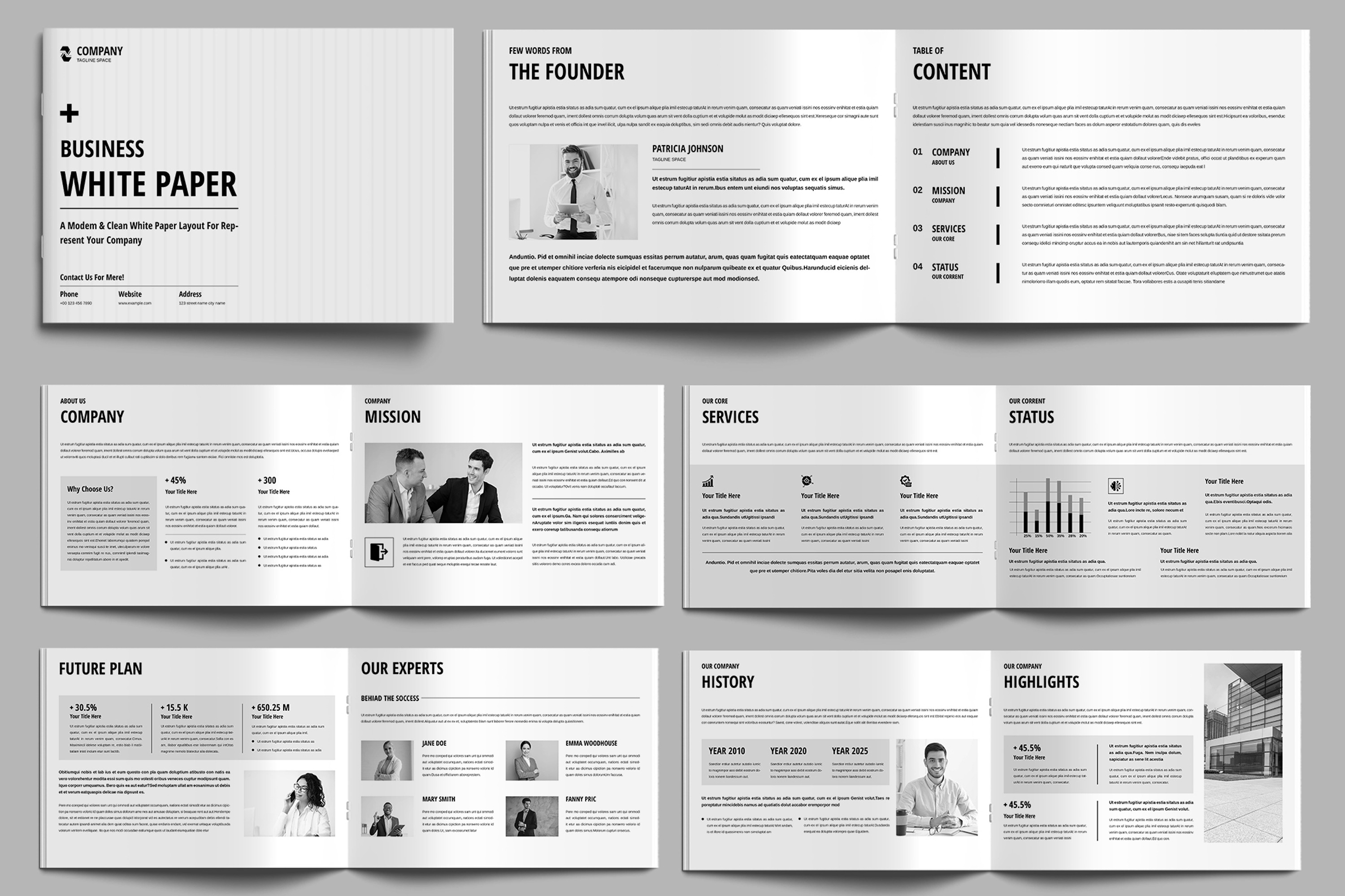 White Paper Layout Design