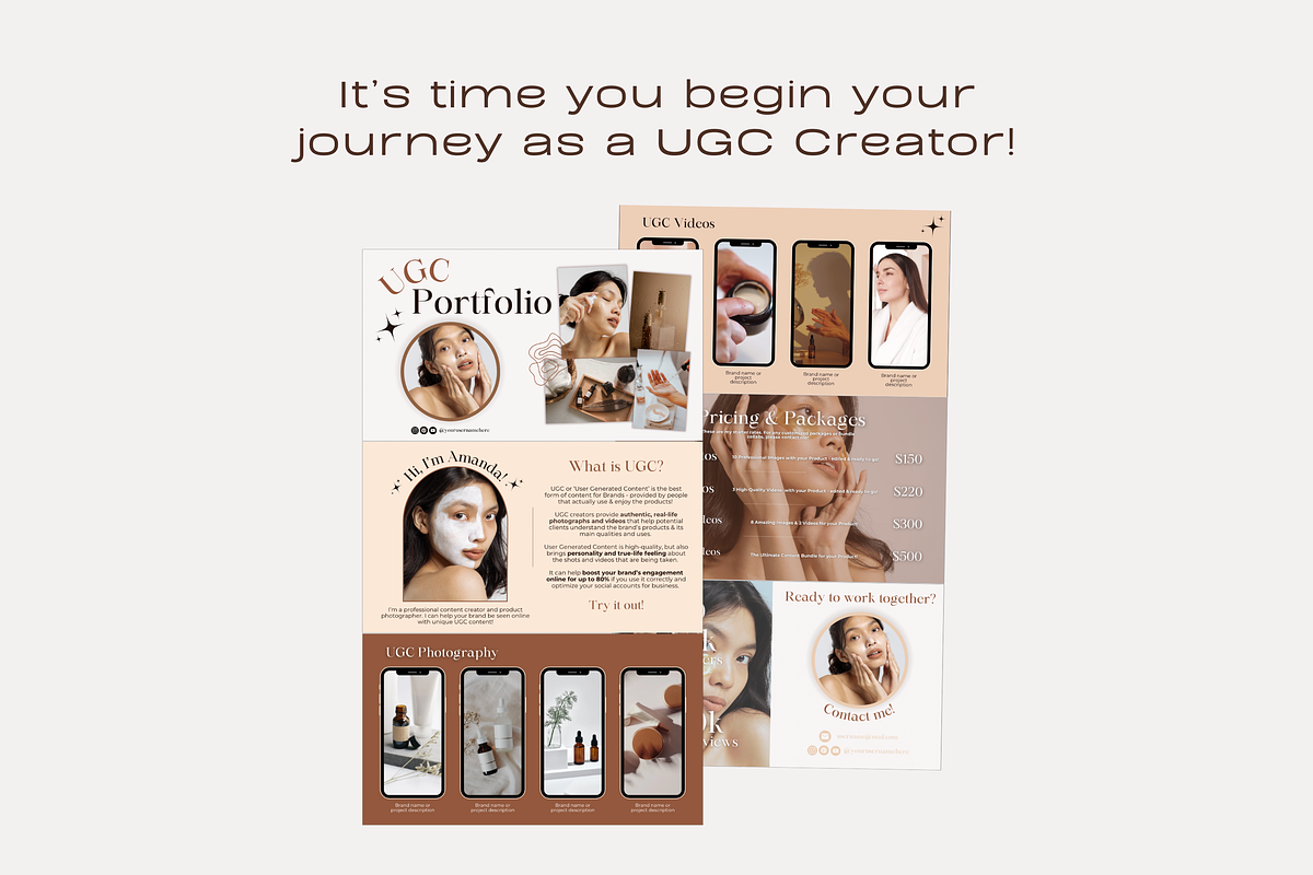 UGC Portfolio Website Template, a Landing Page Template by ...