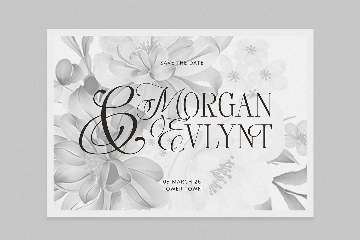 Blouse Lavender Display Serif, a Serif Font by Violet Natural