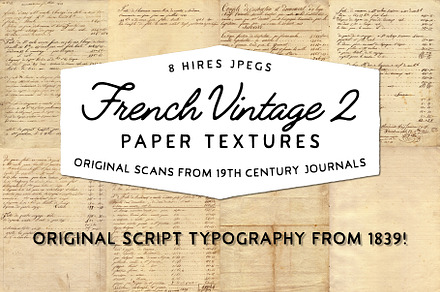French Vintage - Paper textures, a Texture Graphic by Krautomatic