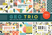 Geo Trio Pattern Bundle, a Pattern Graphic by Anugraha Design