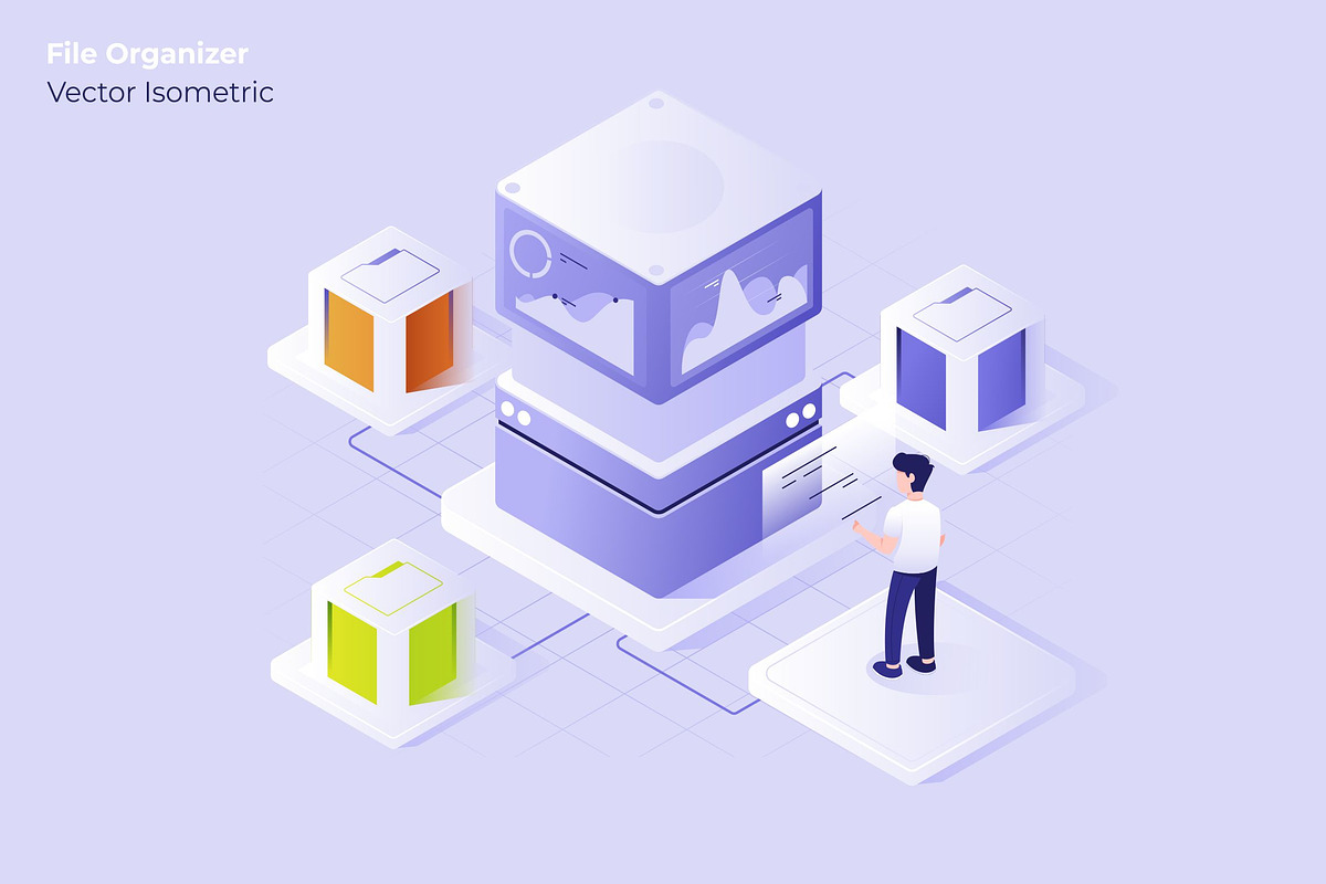 Big Data - Vector Illustration, an Illustration by AQR Studio ...