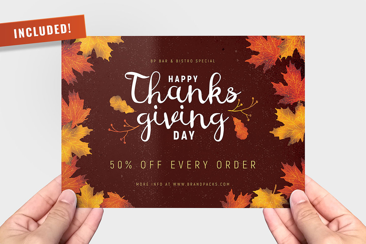 Thanksgiving Flyer / Poster Bundle, a Flyer Template by BrandPacks