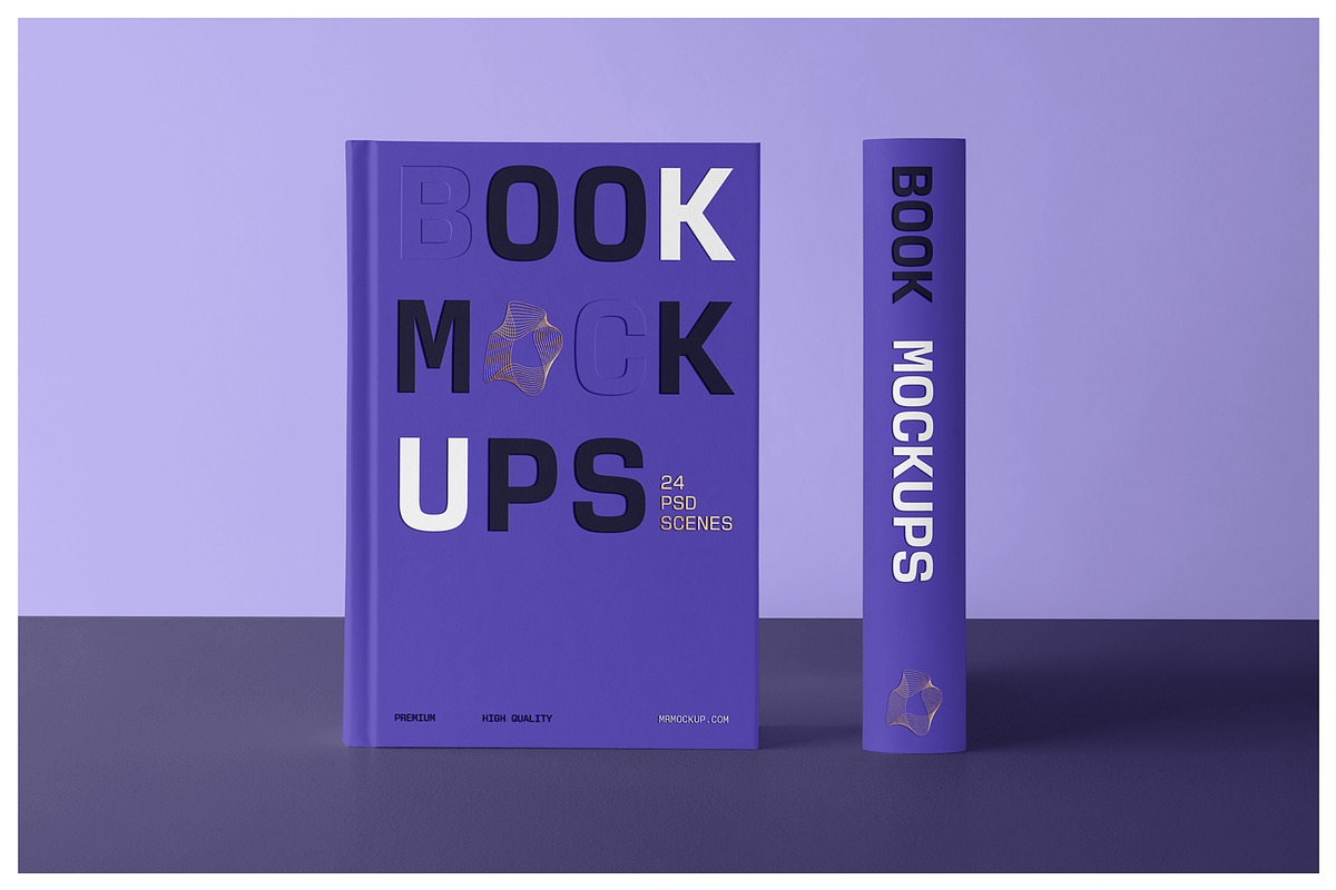 Studio Book Mockups Soft & Hardcover, a Books & Magazine Mockup by Mr ...