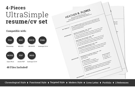 The Elite Résumé + Cover Letter, a Resume Template by SNIPESCIENTIST