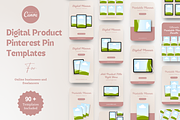 Digital Product Pinterest Templates, a Social Media Template by The ...