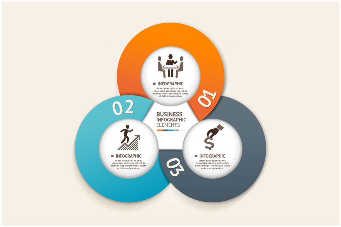 Modern Business Circle Infographic, a Presentation Template by Graphixmania