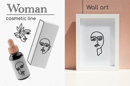 Woman girl empty face ink art vector | Illustrations ~ Creative Market