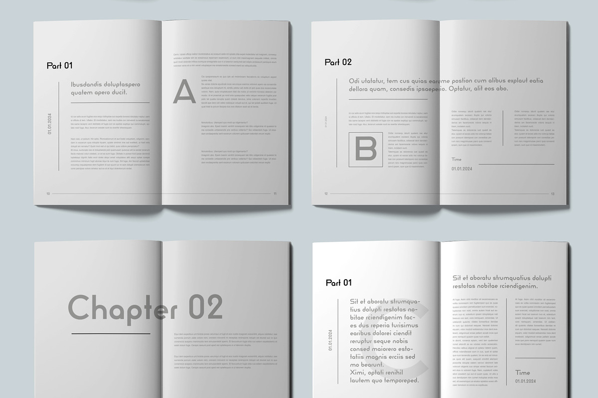 Book Template Layout
