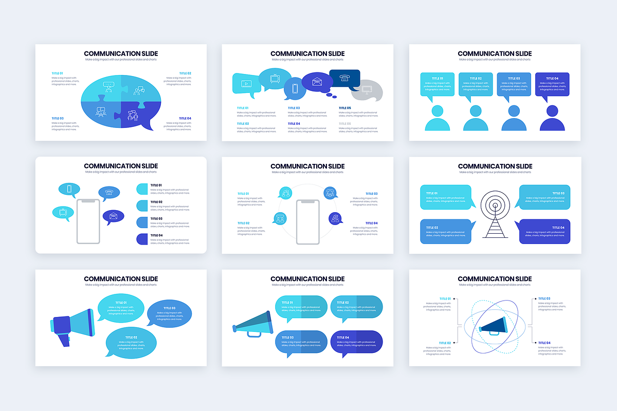 Communication Google Slides Template, a Presentation Template by Slidesmash