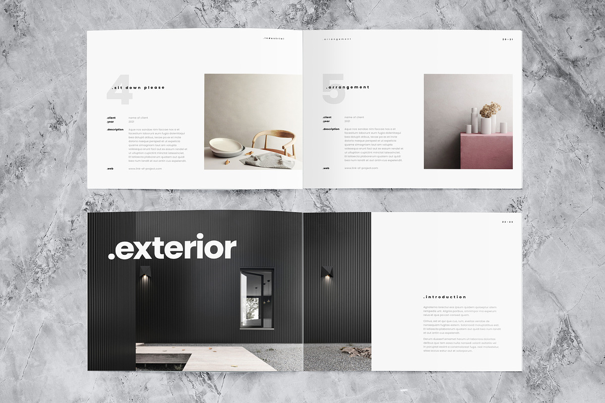 Minimalist Portfolio Template, a Brochure Template by Template Temple