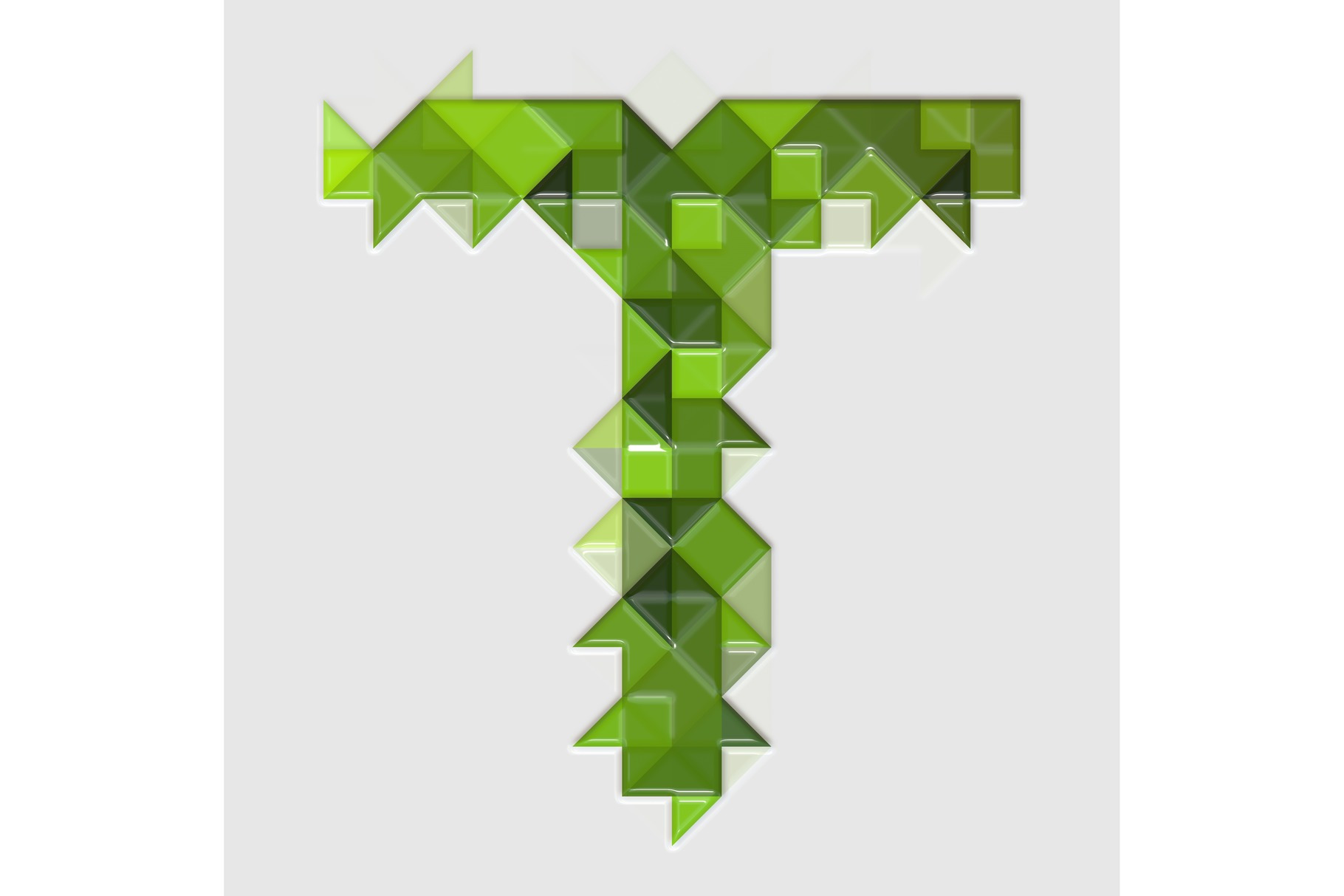 Glossy Tiles Alphabet Letters and, an Illustration by megastocker