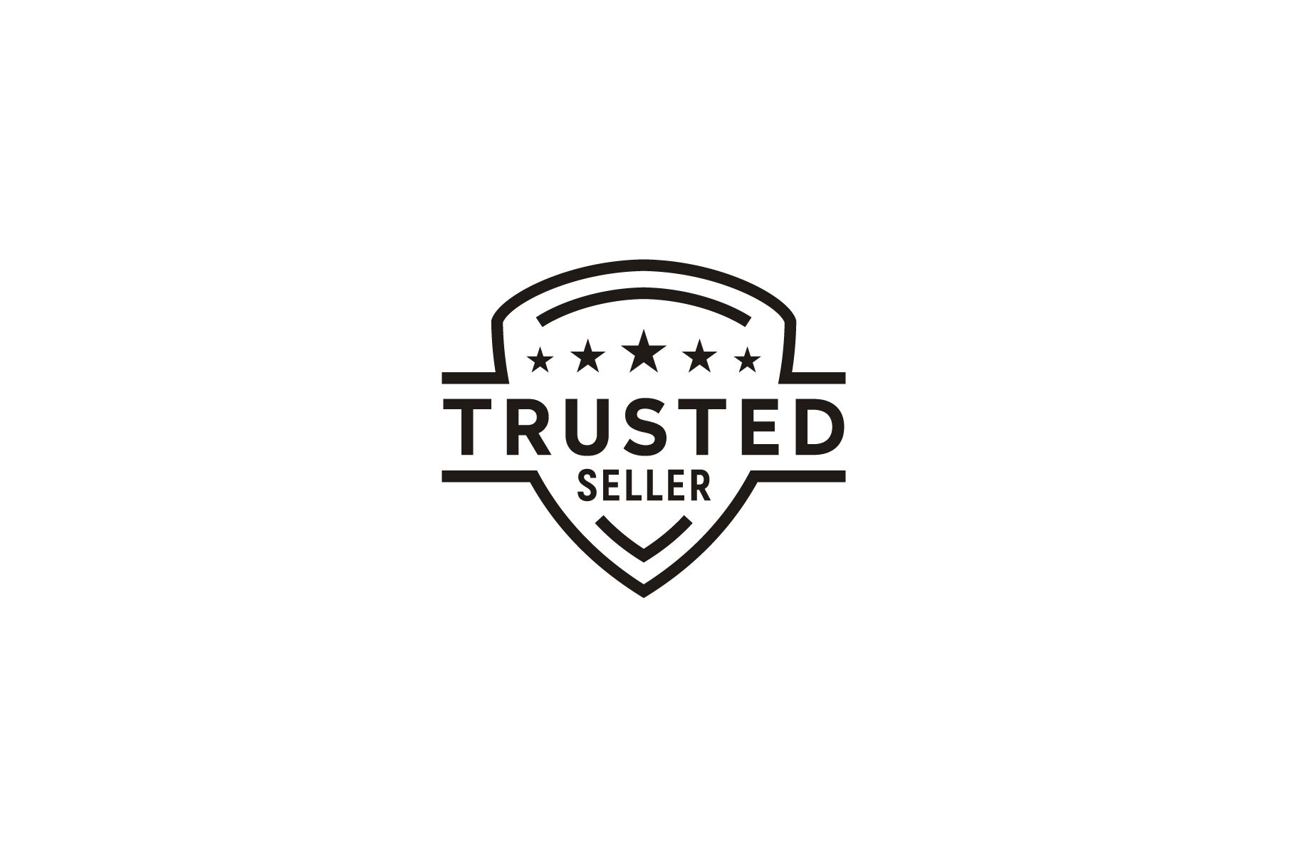 Minimalist Trusted Seller Stamp Logo, a Branding & Logo Template by ...