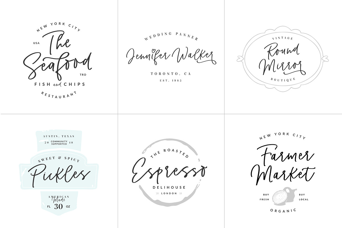 Pinot Handwritten Font & Logos, a Script Font by VladCristea