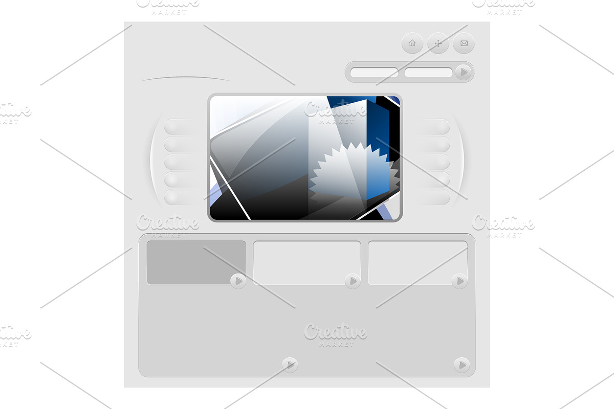 Gray Website Template, a Templates & Theme by Sunny