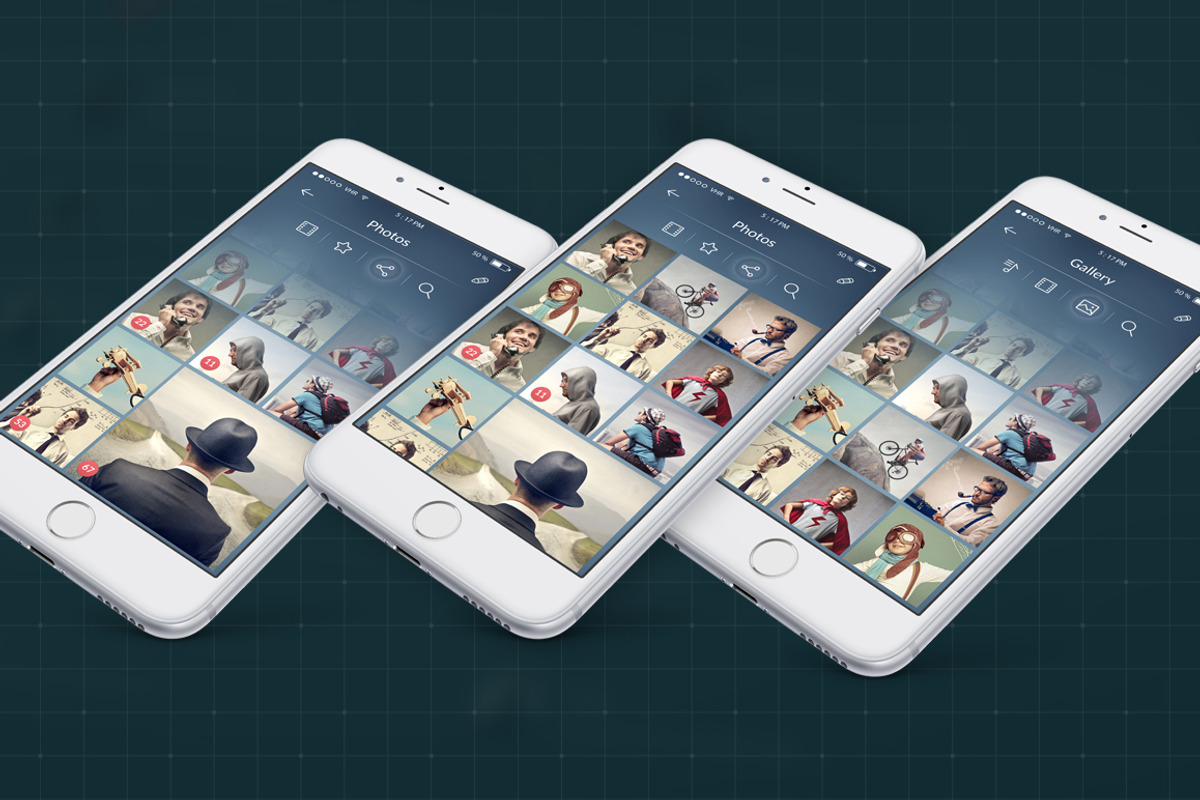 Mobile and Tablet UX UI kit, an UI Kit Template by Alireza Farzad