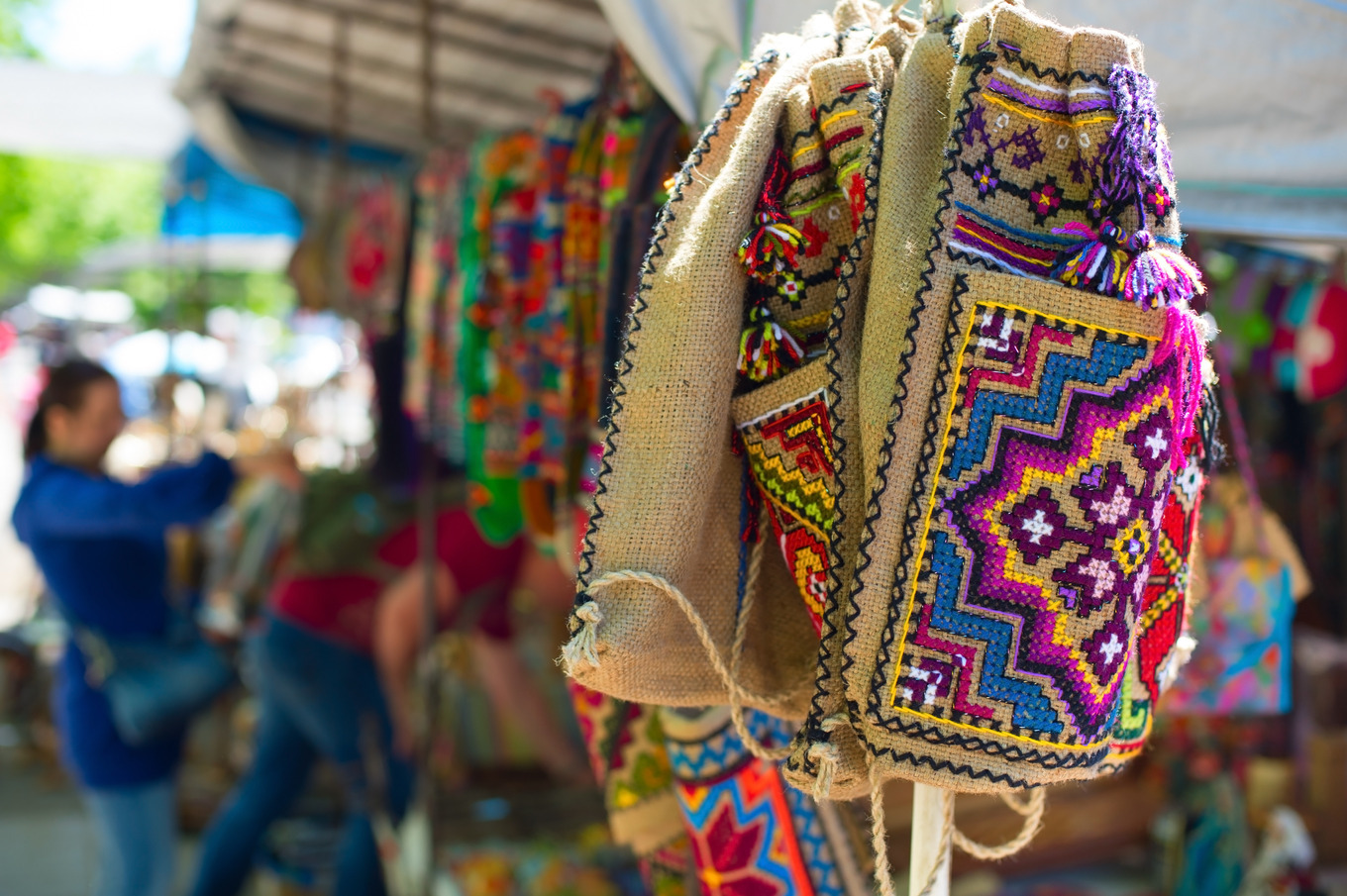 Traditional colorful georgian bags, a Business Photo by joyt