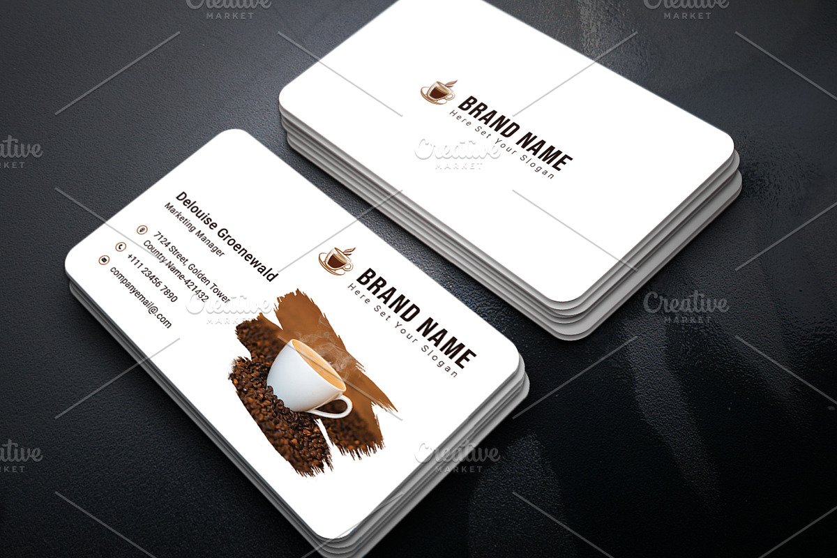 Coffee Shop Business Card, a Business Card Template by graphicsunday