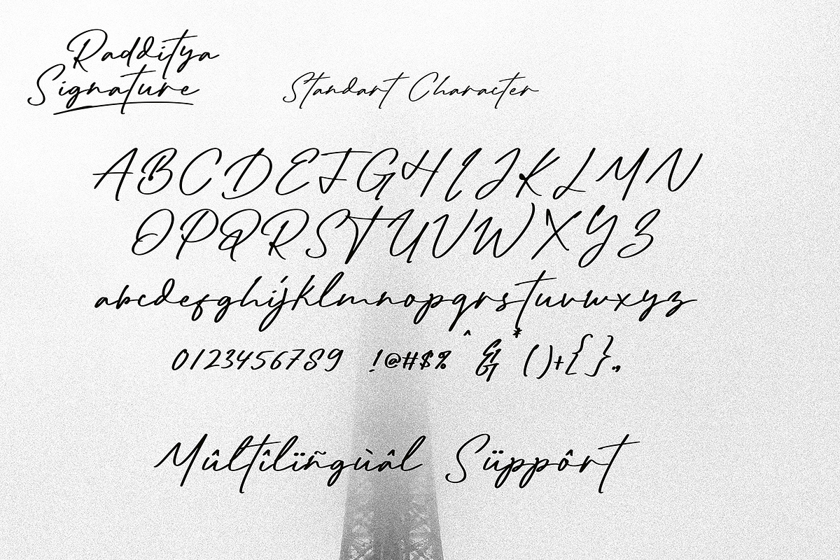 Radditya Signature - Elegant Font, a Handwritten Font by figuree studio
