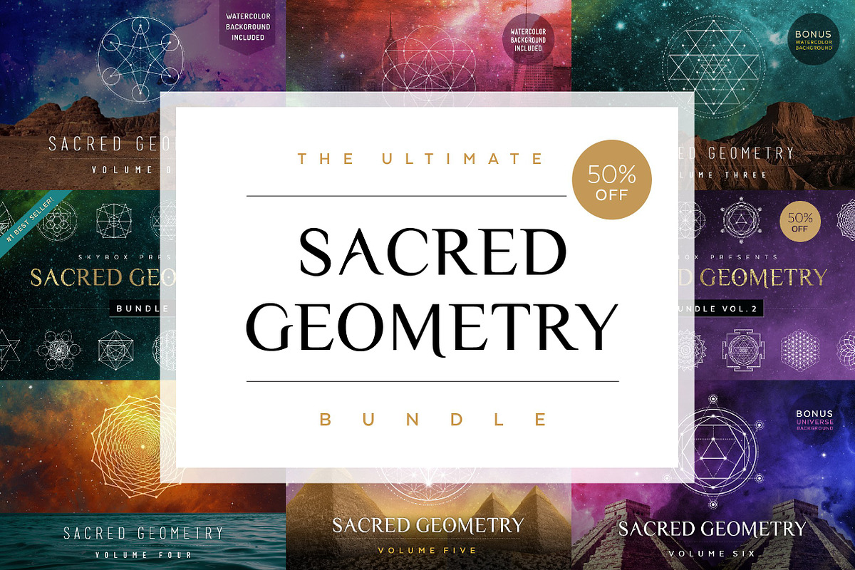 Ultimate Sacred Geometry Bundle, an Illustration by S K Y B O X