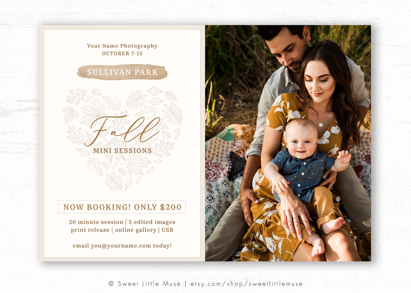 Fall Mini Session Template | Flyer Templates ~ Creative Market
