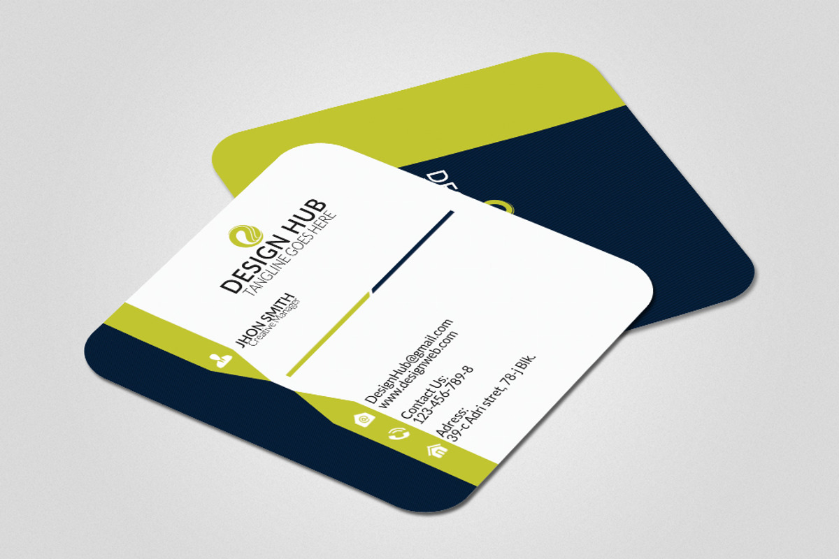 Small Social Card Template, a Brochure Template by Psd Templates