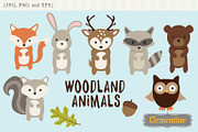 Woodland Animals, an Animal Illustration by Lovely Clementine