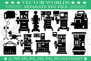 Anesthesia SVG, Machines SVG, an Object Graphic by VectorWorlds