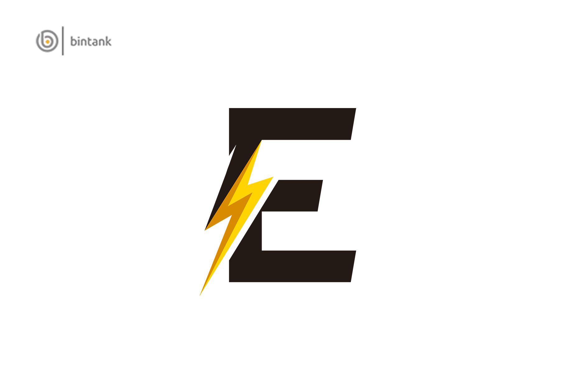 Thunder E Letter Logo, a Branding & Logo Template by Bintank Studio