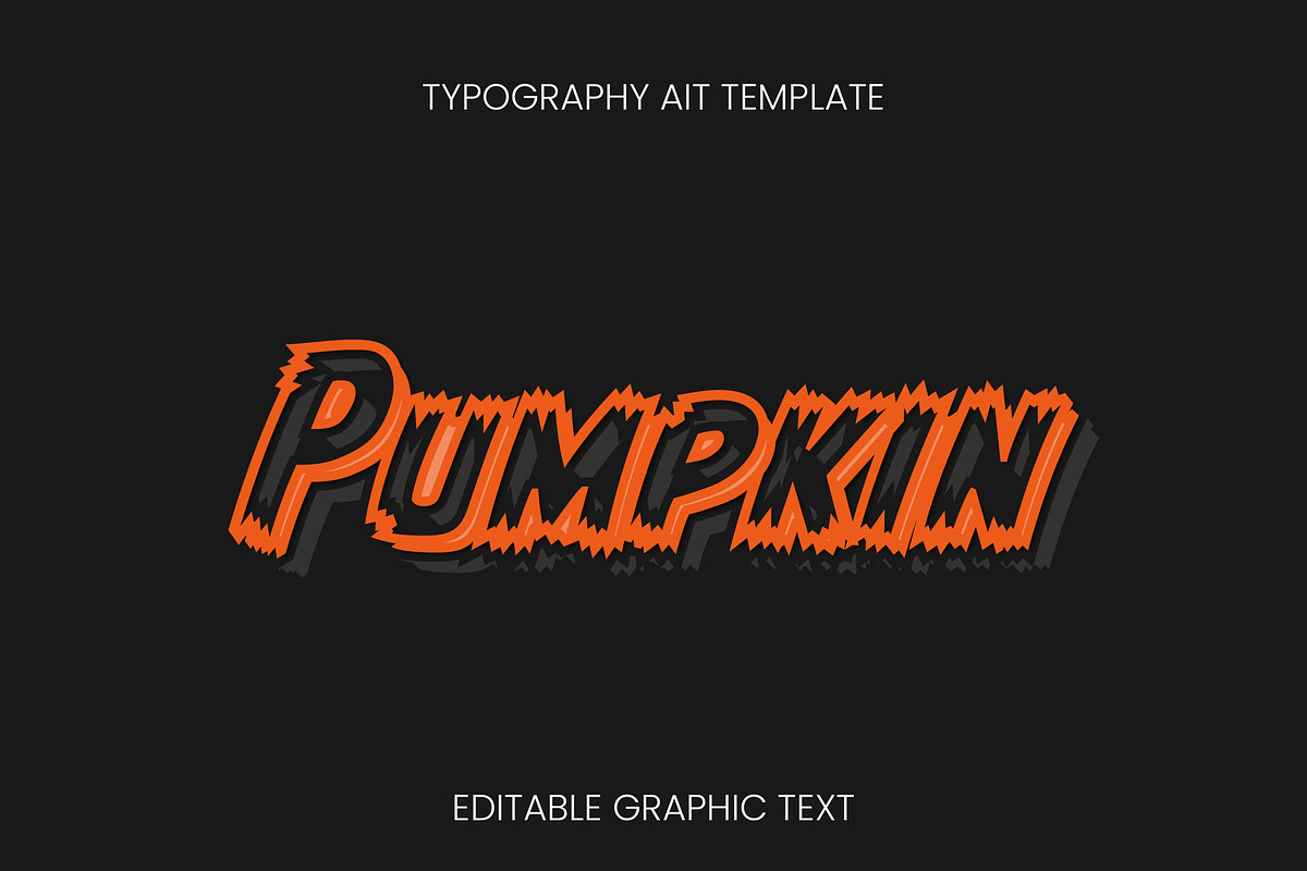 Bold Spiky 3D Text Effect, a Templates & Theme by studiogstock